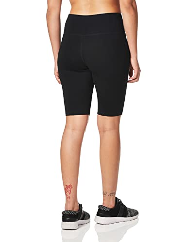Jockey Womens High Waist 10'' Bike Casual Shorts, Deep Black, X-Large US