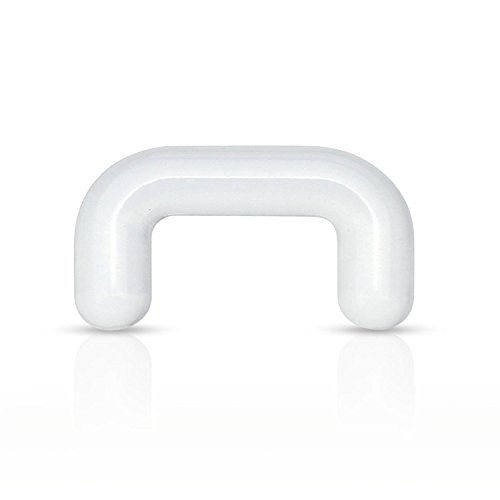 Inspiration Dezigns 10G Clear Acrylic Septum Retainer Jewelry Piercing