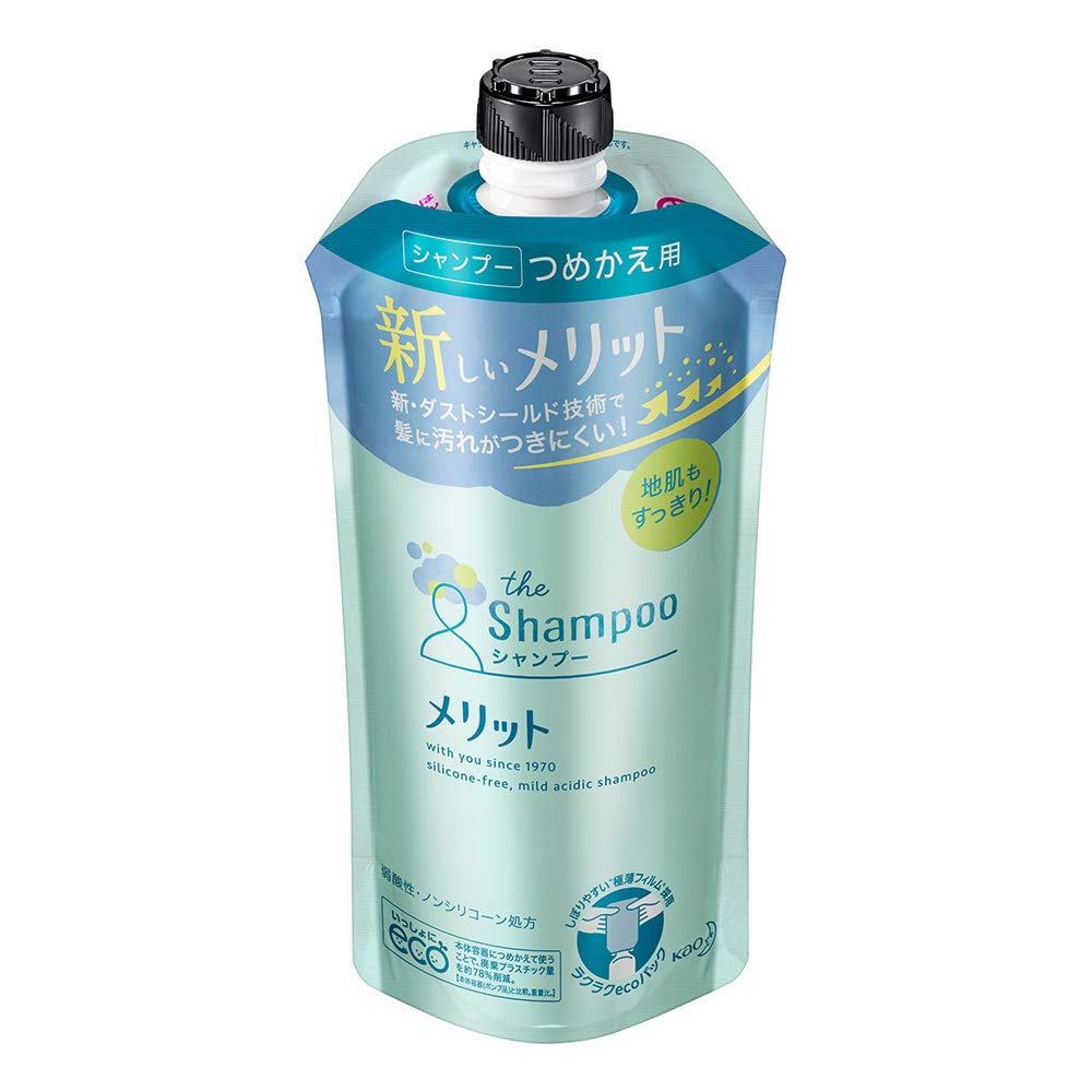 Kao Merit Shampoo Refill Net Wt.11.49 floz/340ml