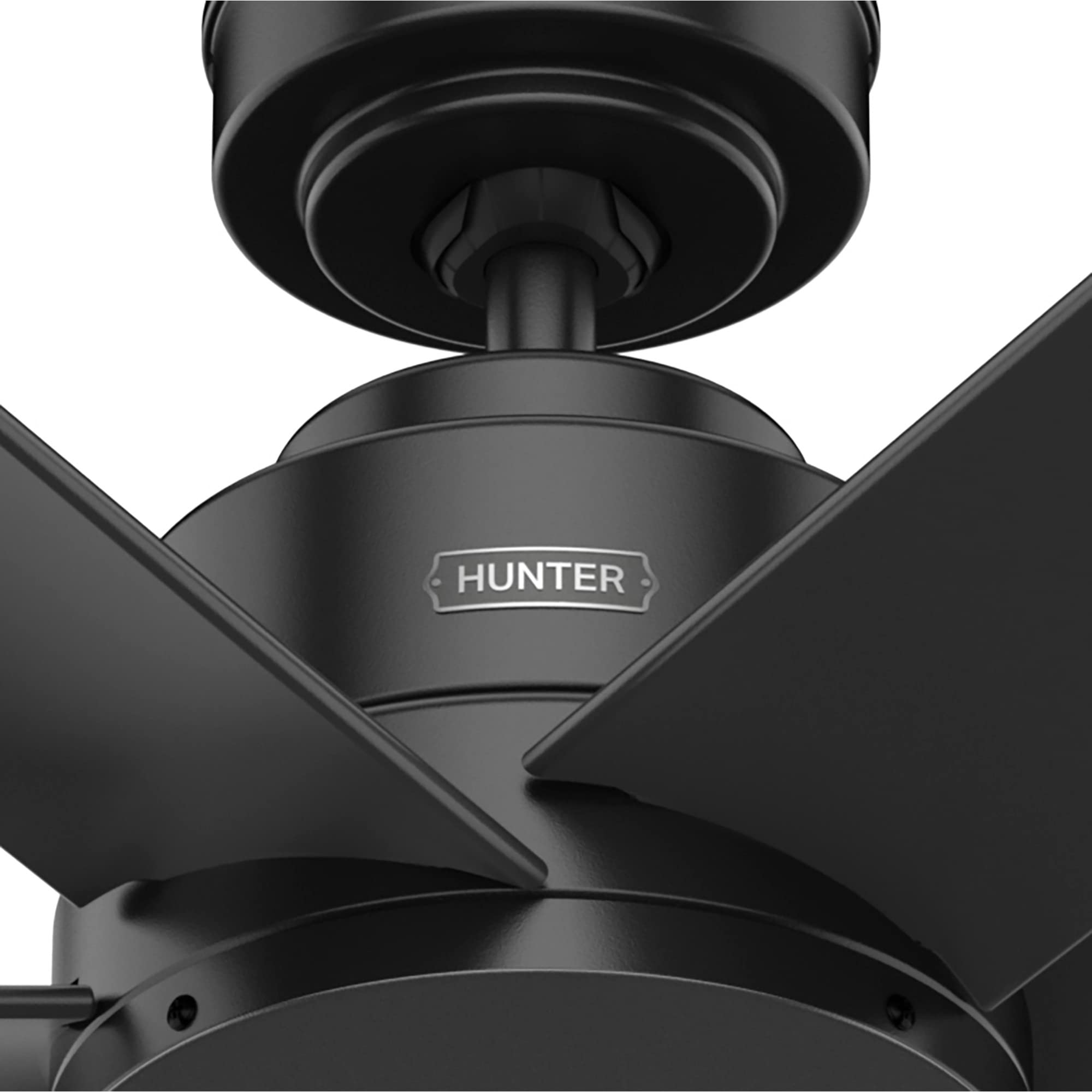 Hunter Fan Company Kennicott Outdoor Ceiling Fan, Plastic/Metal, Matte Black, 52 Inch