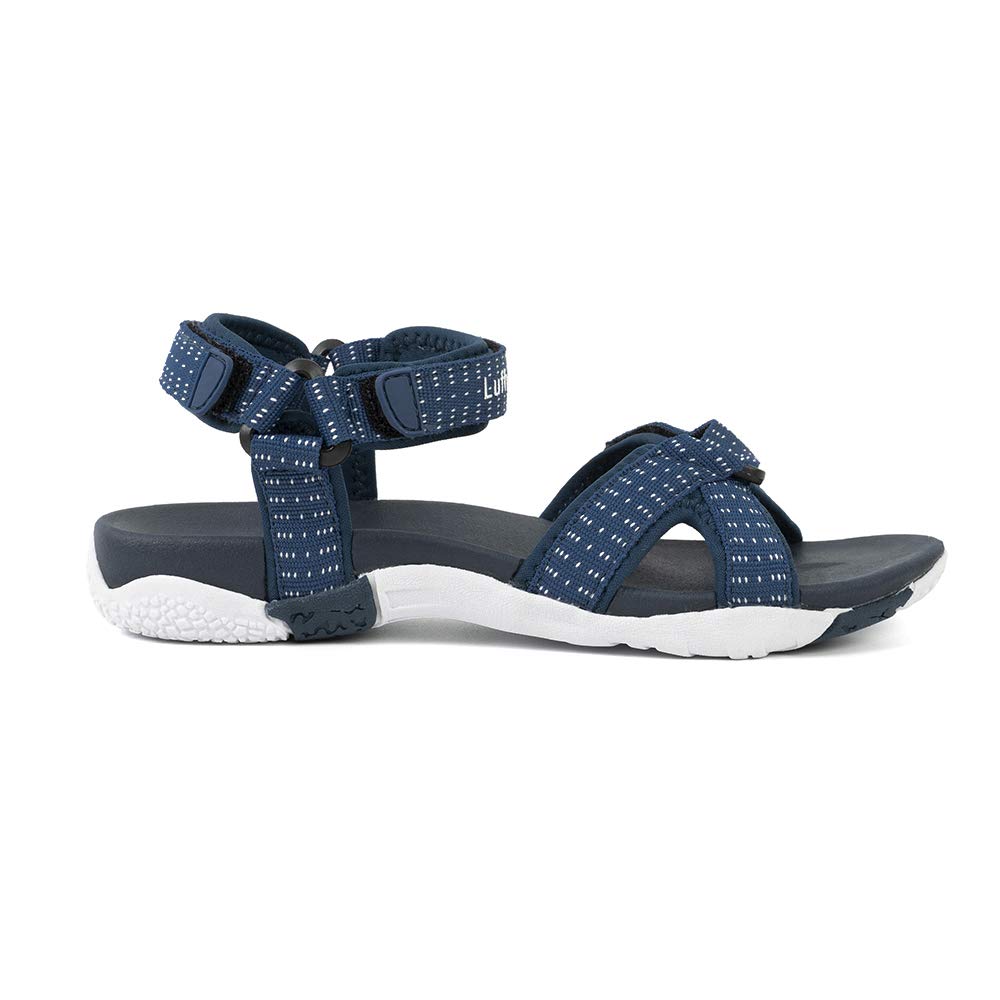Luffymomo Womens Hiking Sandals Walking Sport Athtletic Webbing Sandals(8 M US Blue)