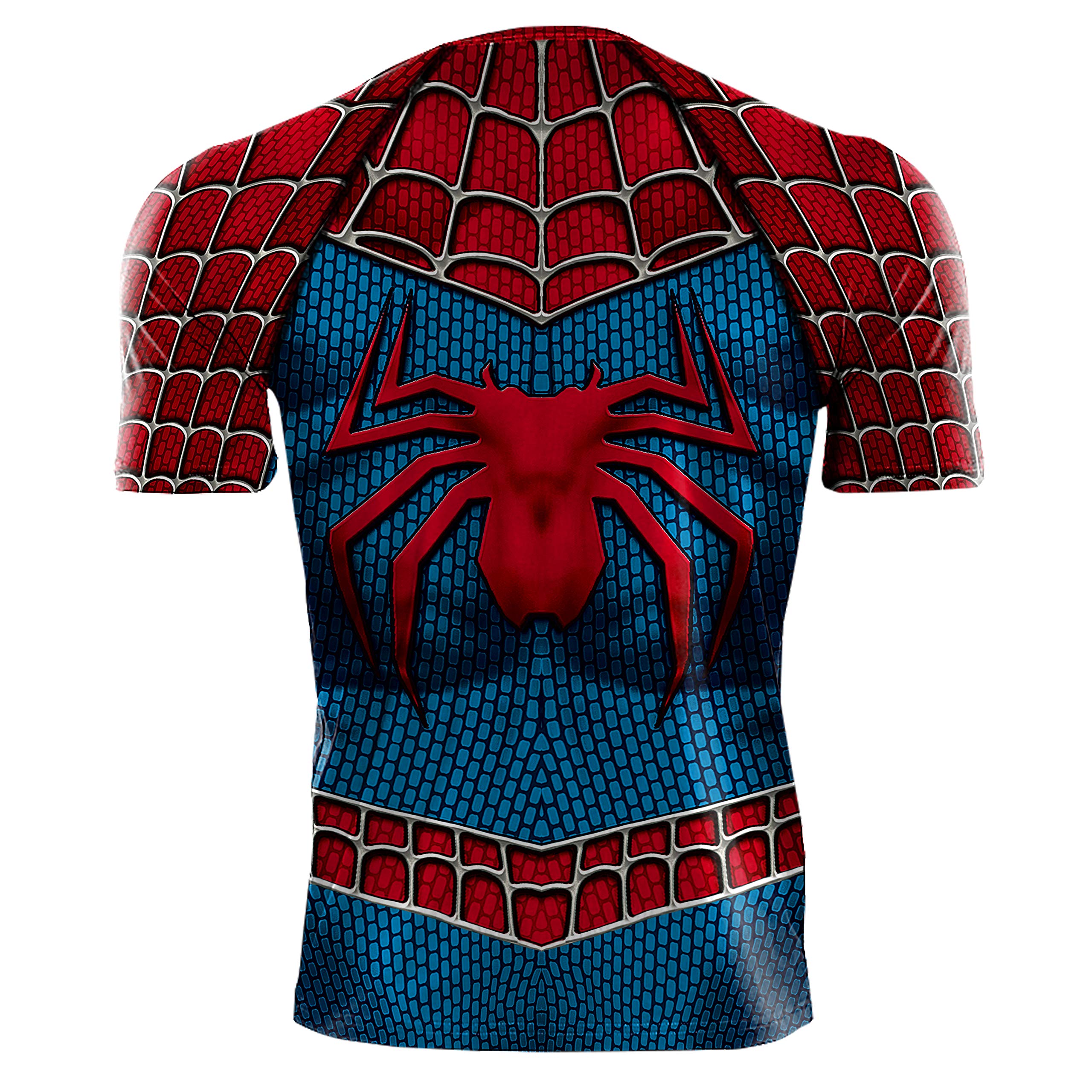 Men's Compression Shirt Short Sleeve 3D Print Workout T-Shirt Athletic Fitness Gym Cool Dry Top for Men