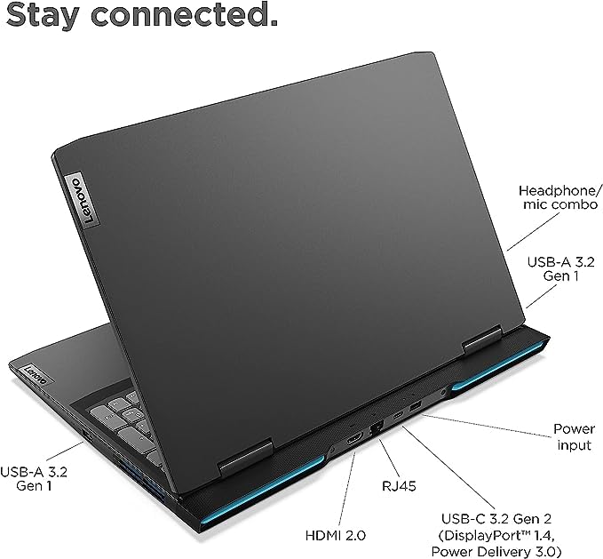 Lenovo IdeaPad Gaming 3 - Laptop Computer, 15.6" 120Hz FHD Display, AMD Ryzen 5 6600H, NVIDIA GeForce RTX 3050, 32GB DDR5 RAM, 1TB SSD Storage, Wi-Fi 6, Essential Gaming Laptop, Windows 11 Home