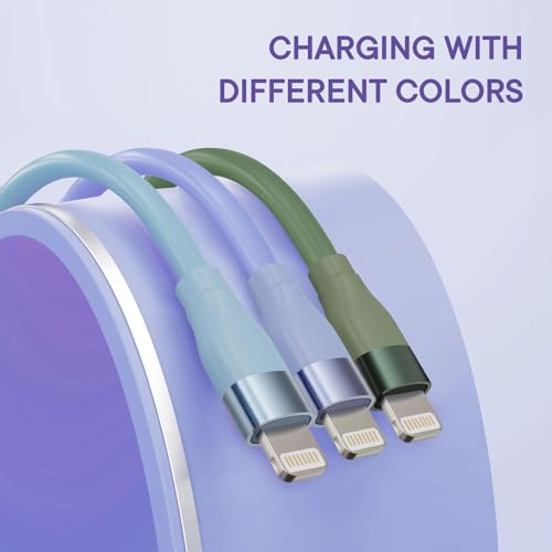 iPhone Charger [Apple MFi Certified] 3pack 10FT Long Lightning Cable Fast Charging High Speed Data Sync USB Cable Compatible iPhone 14/13/12/11 Pro Max/XS MAX/XR/XS/X/8/7 Plus and More(Black White)