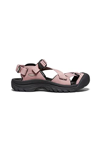 KEEN Women's Zerraport 2 Closed Toe Lightweight Sport Fashion Sandal, Fawn/Black, 9.5