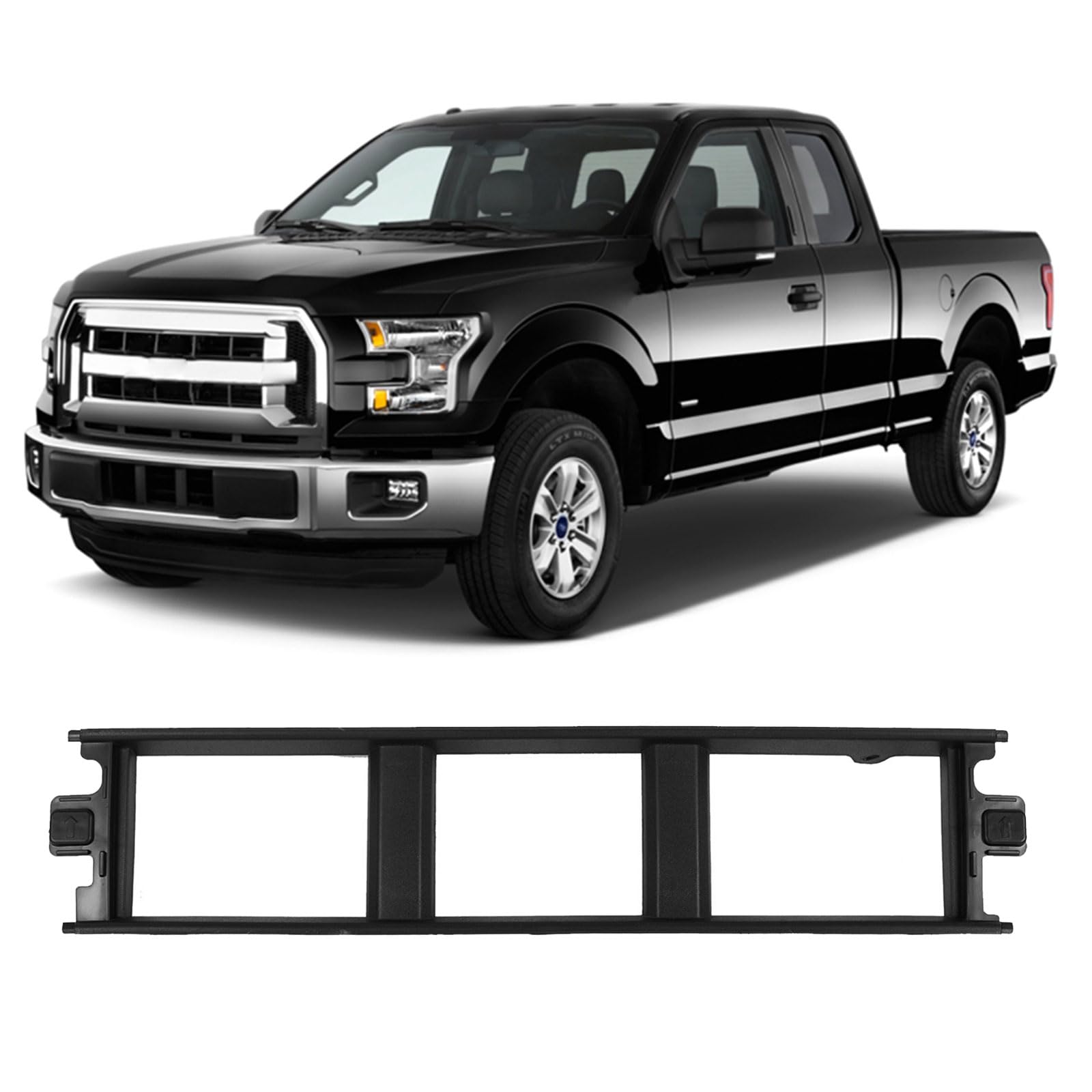 KARPAL Front Bumper Lower Center Cover Compatible With 2018-2020 Ford F-150 3.3L 5.0L JL3Z17B968AB