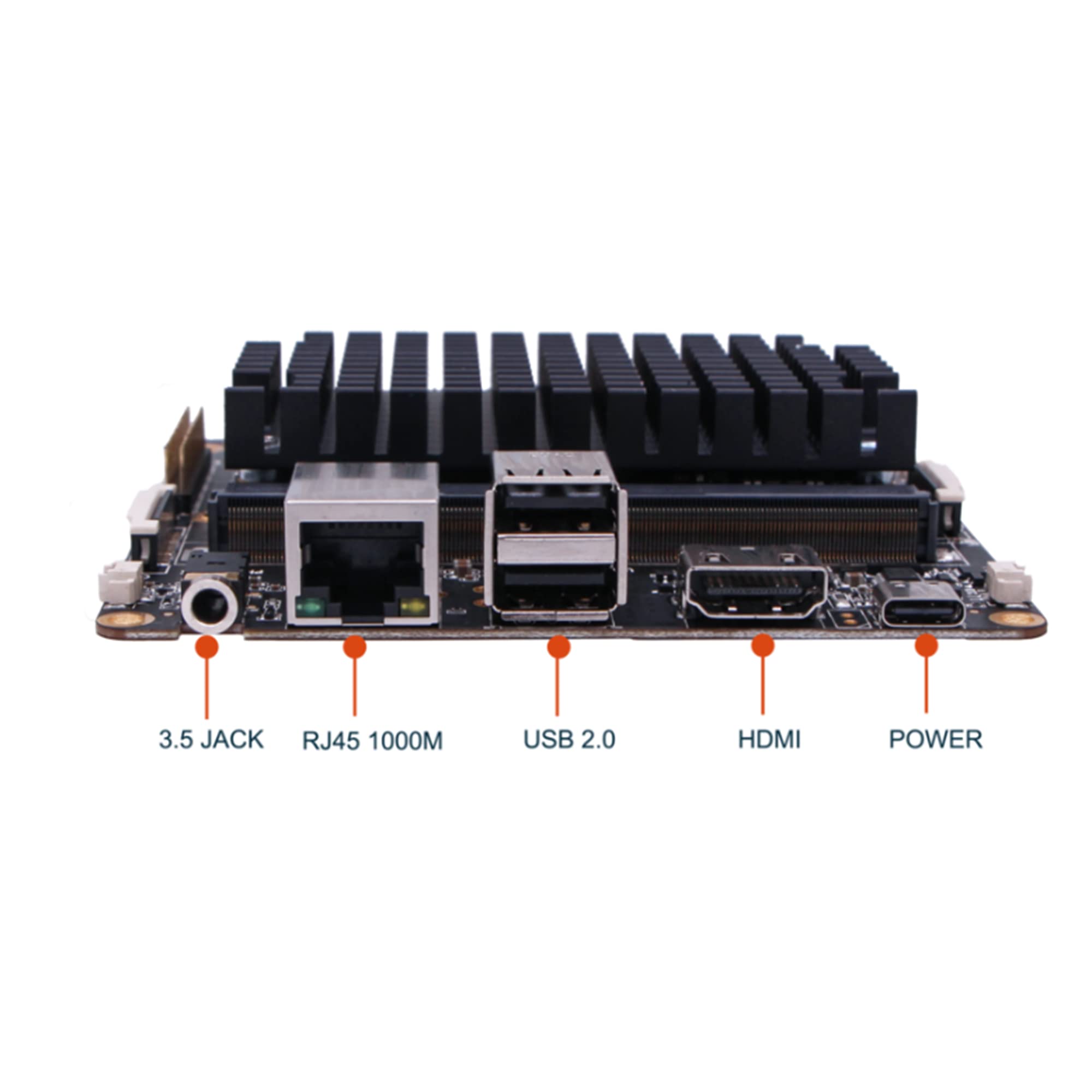 ROCK PI N10 RADXA N10 Designed for AI apps and solutions based on Rockchip RK3399pro (with Acrylic shell, 8GB Ram+64GB EMMc)