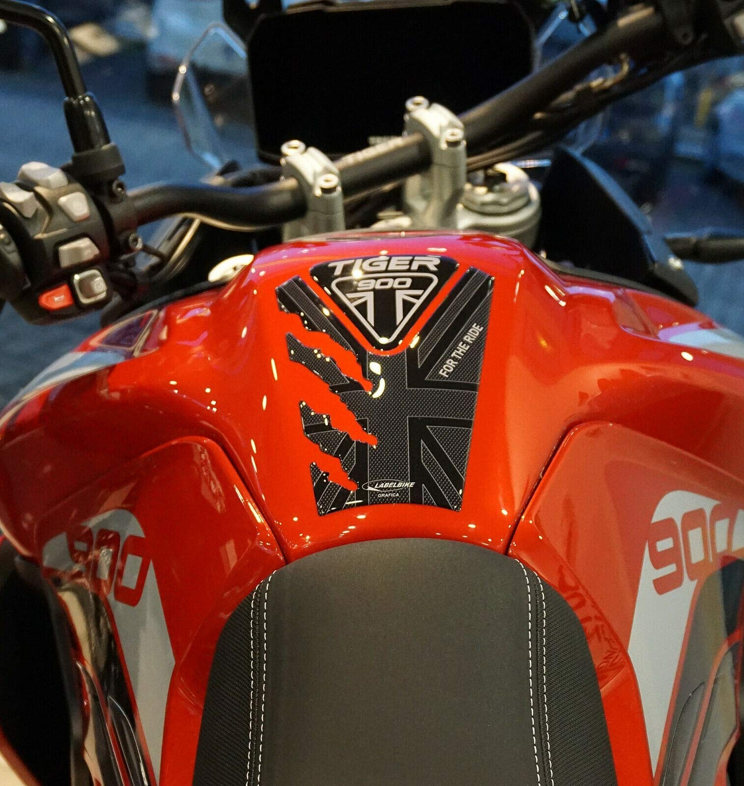 labelbike - 3D gel resin tank pad for Triumph Tiger 900 GT and Rally motorcycles