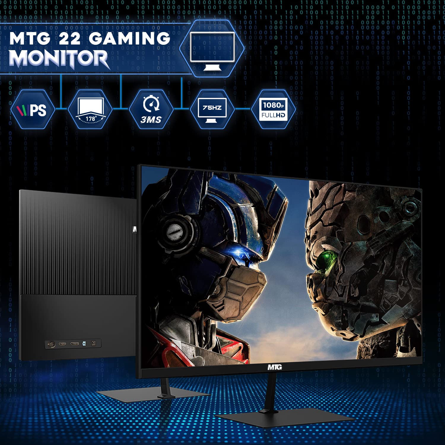 Lumos 8 Gaming Desktop PC, Intel Core i5 6th Gen, GT 1030 2GB DDR5, 16GB RAM, 1TB SSD + 2TB HDD, 22 Inch Monitor, RGB Kit, Win 10 Pro (Renewed)