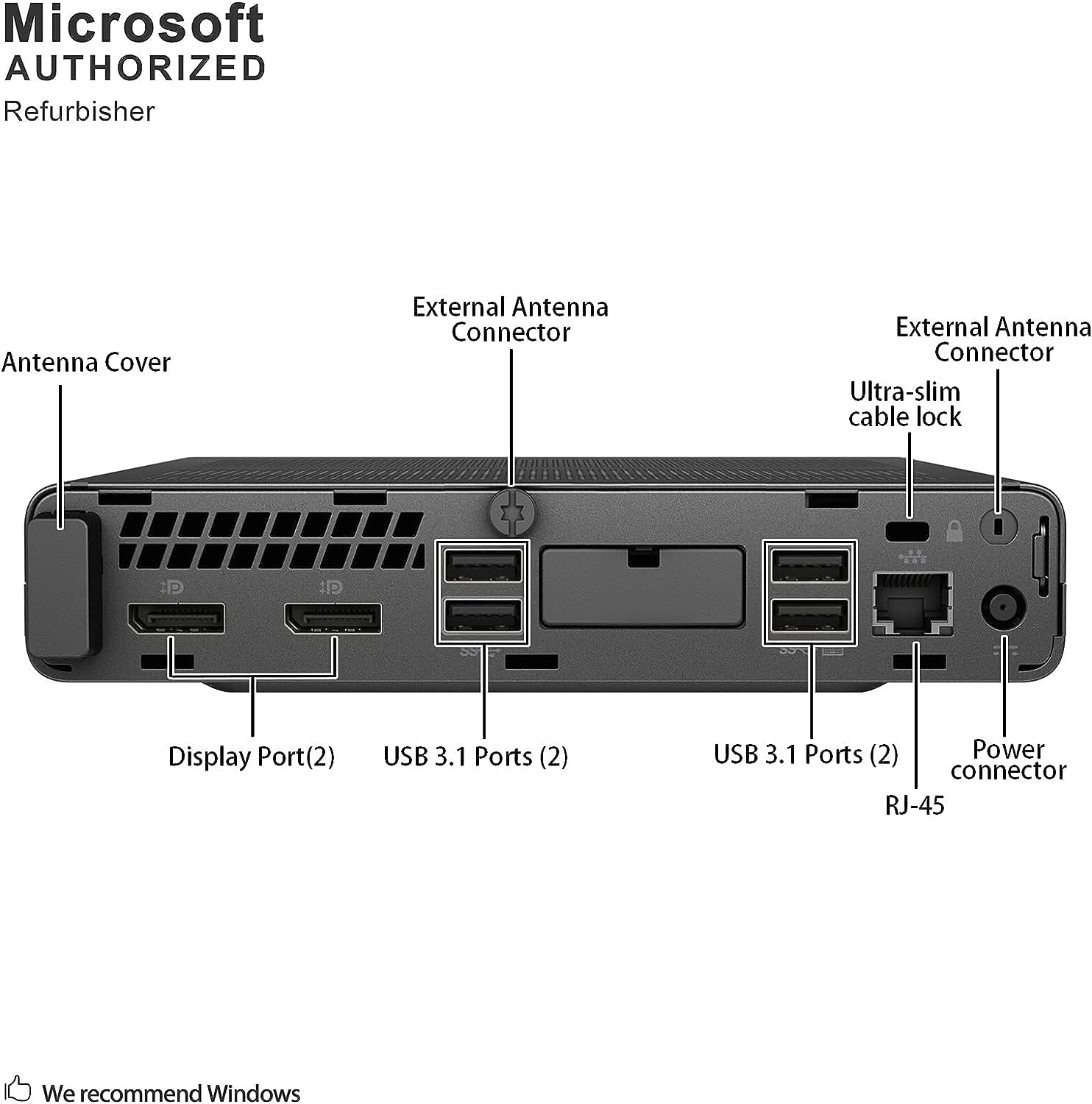 HP EliteDesk 800 G4 Mini Tiny Business PC, Intel Hexa-Core i5-8500T up to 3.5GHz, 16GB DDR4 RAM, 256GB NVMe SSD, Dual Monitor Support, WiFi, Bluetooth, HDMI, DisplayPort, Win11 Pro 64-bit (Renewed)