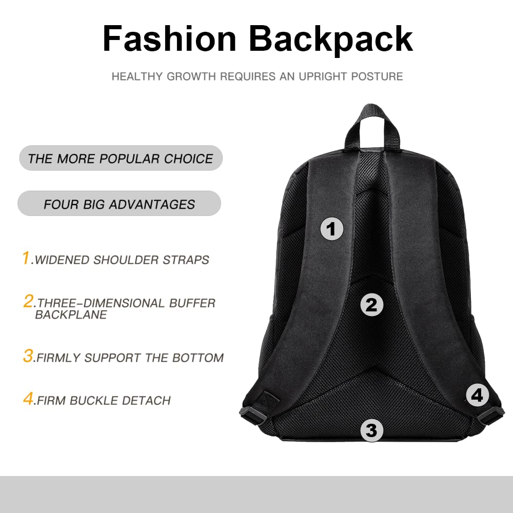 MACIUM Cartoon Backpack Set - 17-inch Casual Daypack with Lunch Box and Pencil Case - Fun Birthday Gift Idea for Anime Fans S1