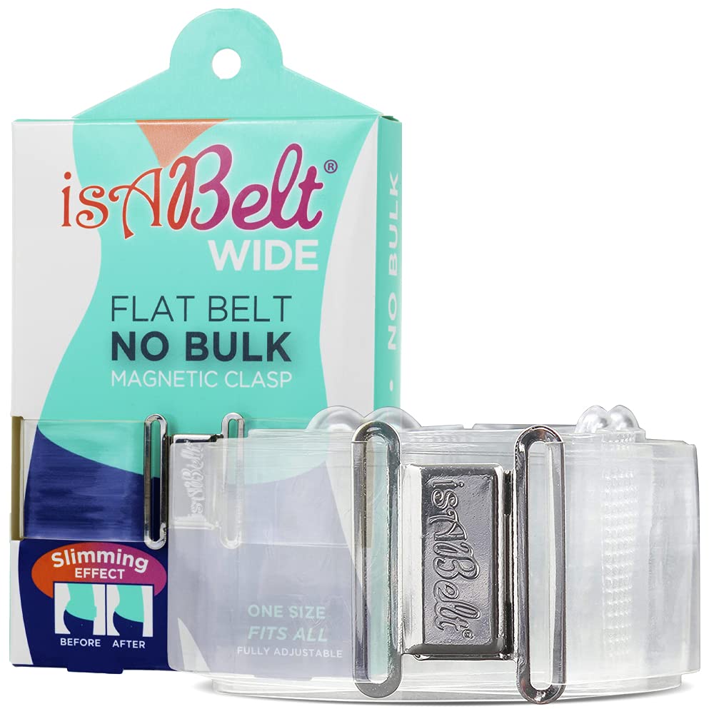 Isabelt | Flat, Adjustable, No Bulk, Slimming Belt (1") isABeltWIDE for Women Size 0-Plus Size