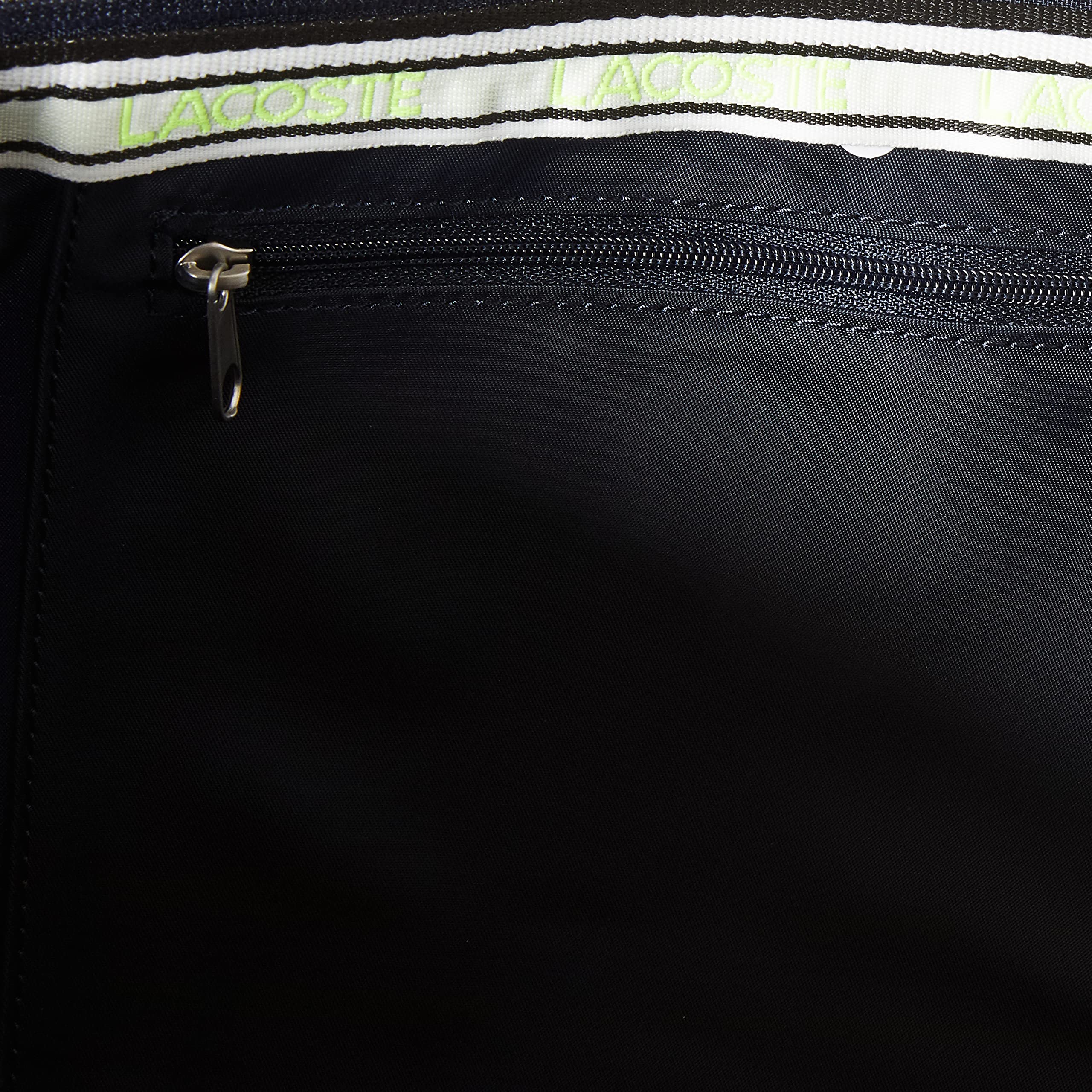 Lacoste Jeanne Large Shopping Bag, Marine 166 Jaune Fluo