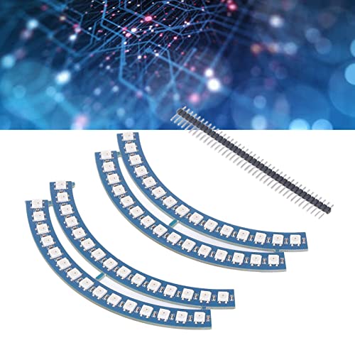 RGB Wall Clock Light, High Brightness RGB LED Light Serial Port 800Kbps for Home