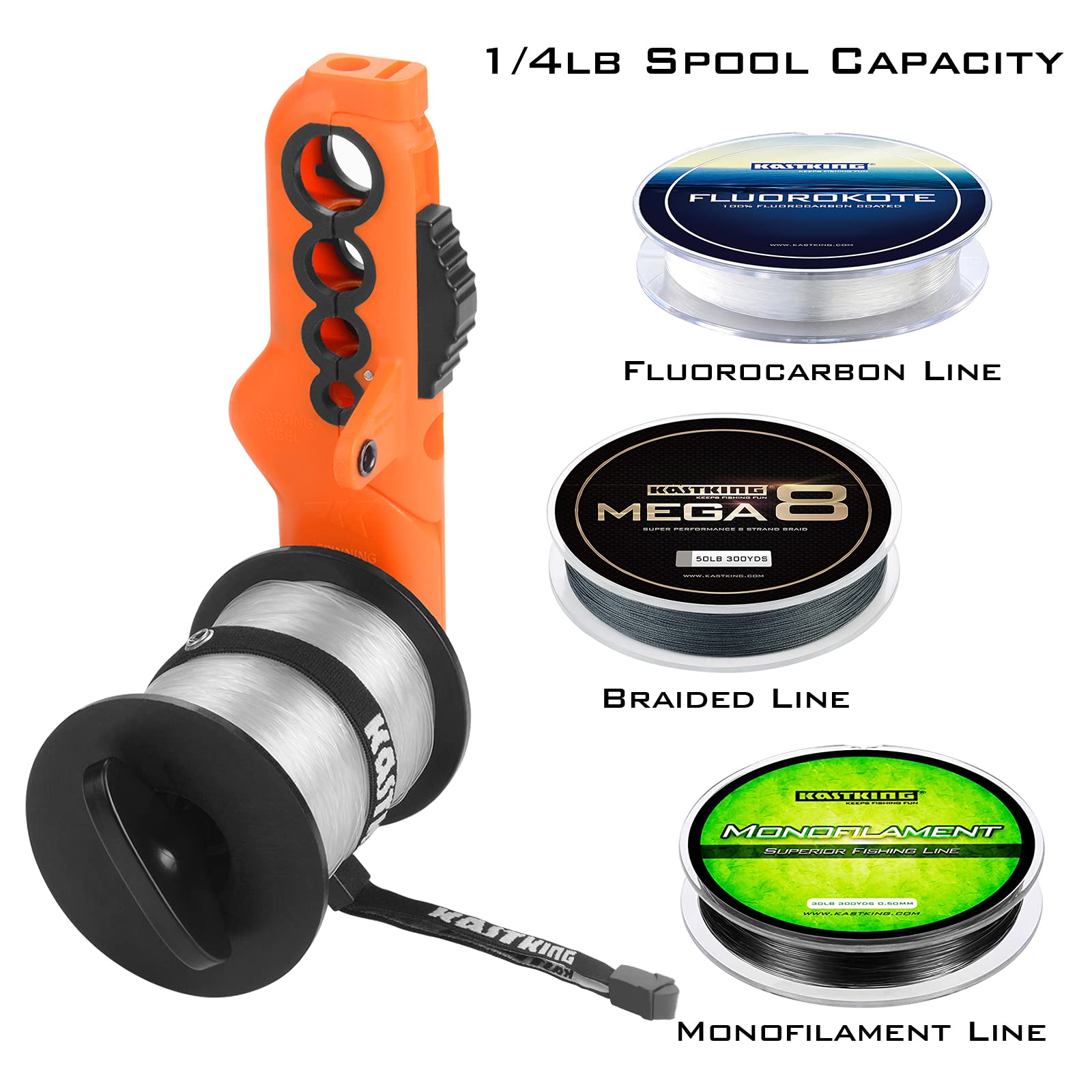 KastKing Radius Line Spooler β Compact Fishing Line Spooling Tool for Spinning Reels and Casting Reels β Line Spooler Spools Fishing Reels Without Line Twist