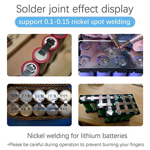 Spot Welder Rechargeable Upgraded Enhanced Spot Welding Machine 6700Mah Battery for Energy Storage Protable Spot Welding Equipment with USB Fast Charging