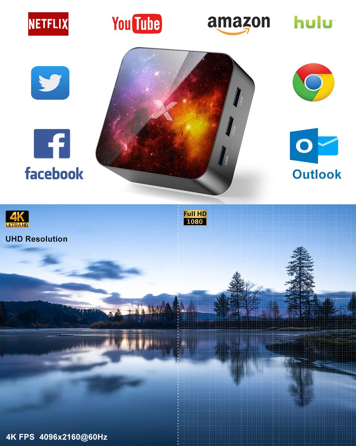 RINGREAT Mini PC Computers 16GB RAM DDR4 512GB ROM SSD 11th Gen N5105(up to 2.9GHz) Portable Micro Desktop Computer with Dual Gigabit Ethernet,Dual WiFi,BT4.2, Support 4K 3* USB 3.1 3*HDMI