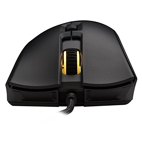 HyperX Pulsefire FPS Pro - Gaming Mouse, Software Controlled RGB Light Effects & Macro Customization, Pixart 3389 Sensor Up to 16,000 DPI, 6 Programmable Buttons, Mouse Weight 95g,Black