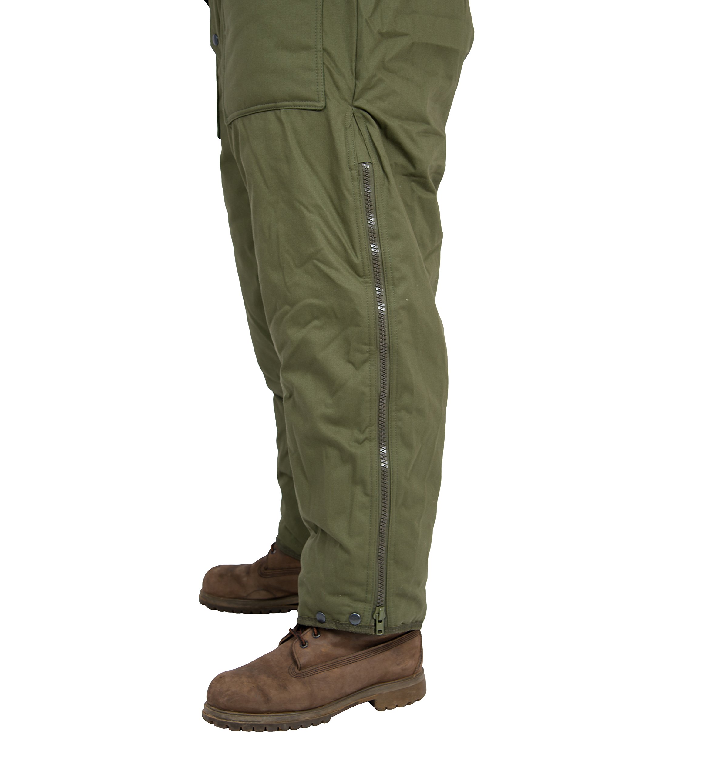 IDF Snowsuit Winter Clothing Snow Ski Suit Coverall Insulated Suit (3XL, Green)