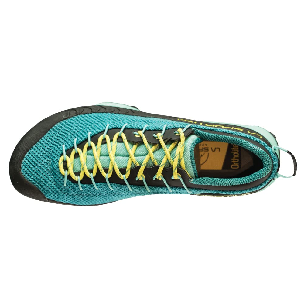 La Sportiva Womens TX3 Approach Shoe, Emerald/Mint, 38 M EU/7 B(M) US