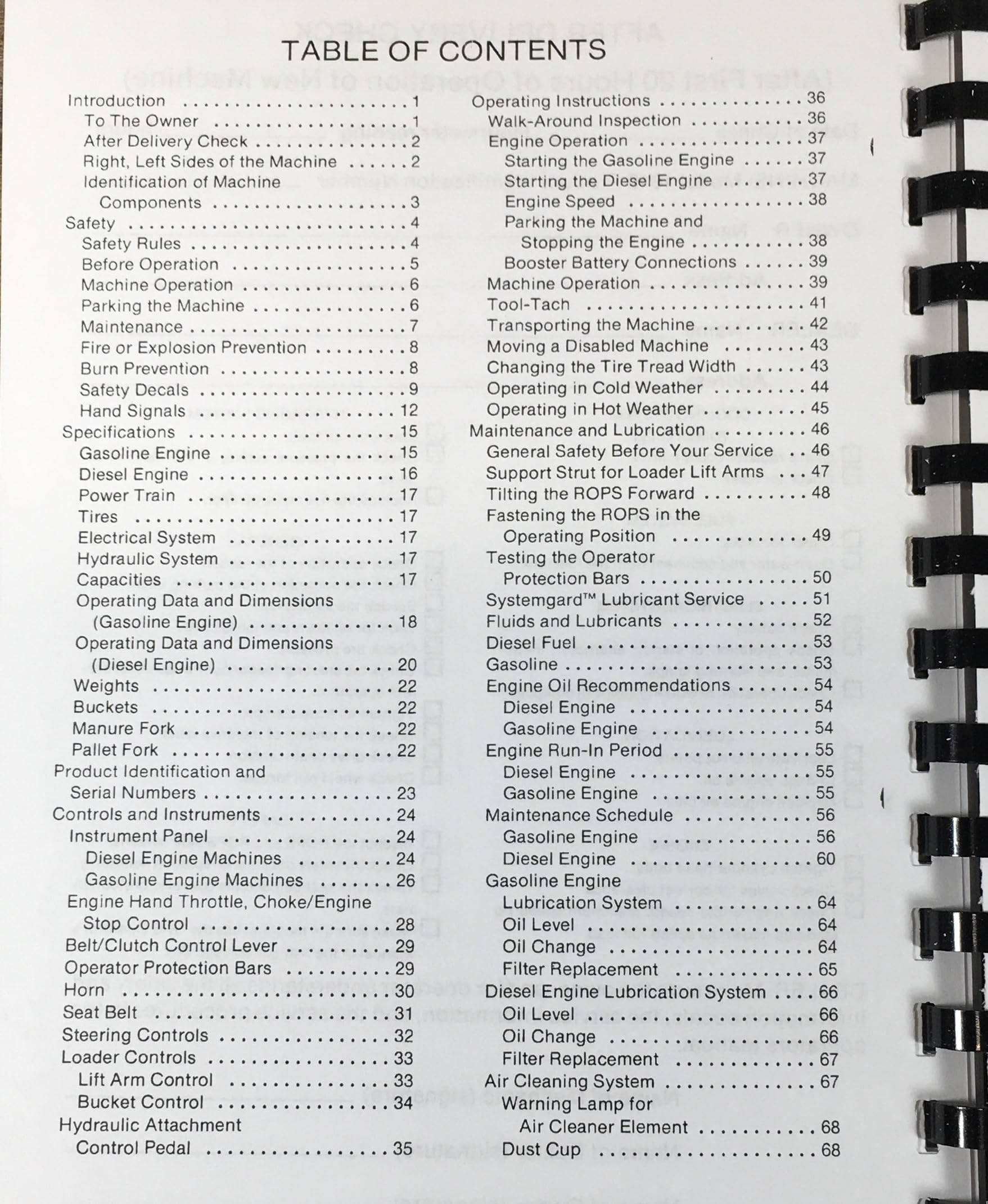 J I Case 1818 Uni-Loader Skid Steer Operators Owners Manual 9-11440 Controls
