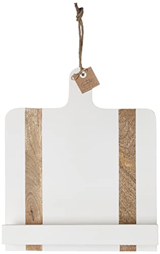 Mud Pie White Wood Cookbook Holder, 11 1/4" x 15 1/2"