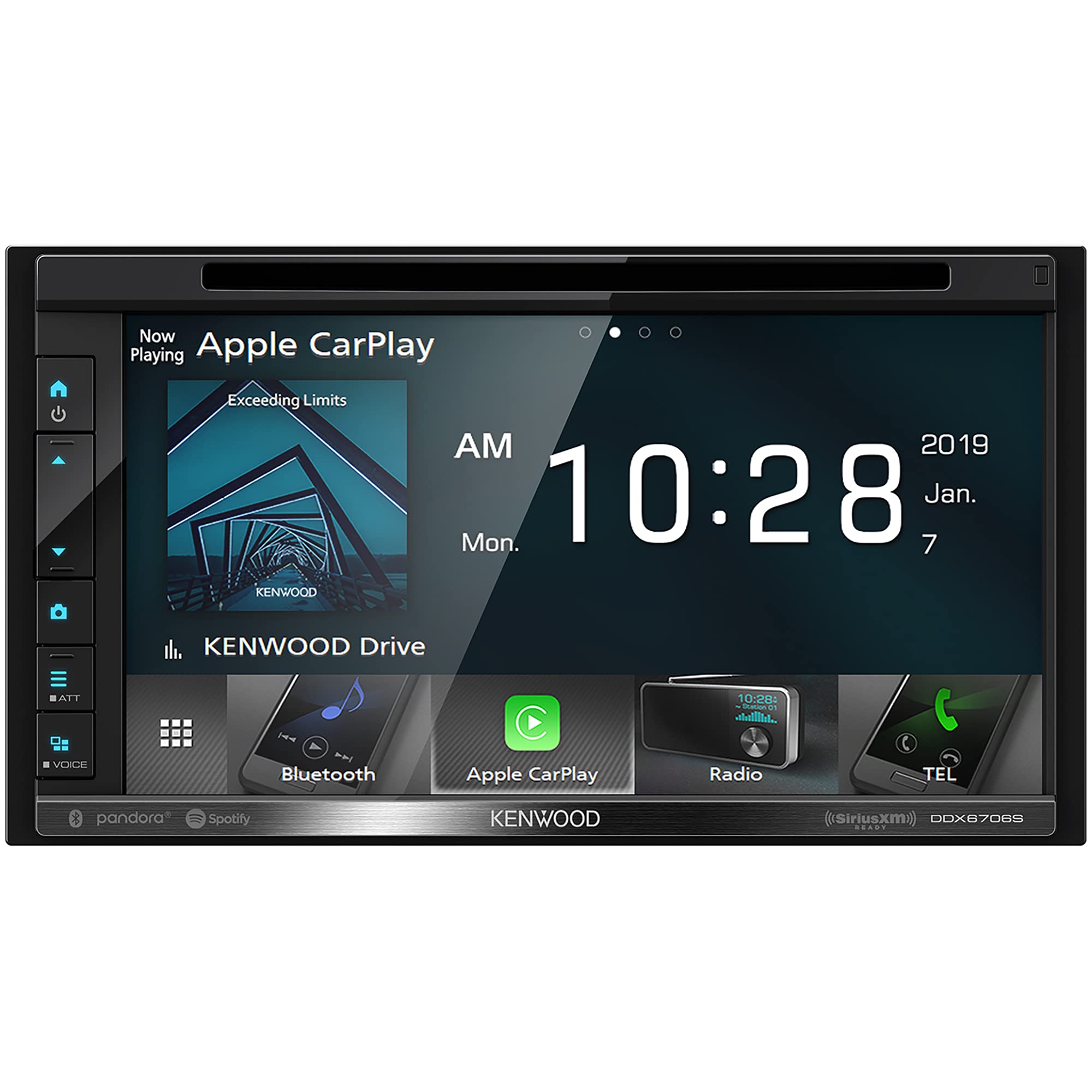 KENWOOD DDX6706S DVD CD 6.8" Touchscreen, CarPlay, Android Auto,