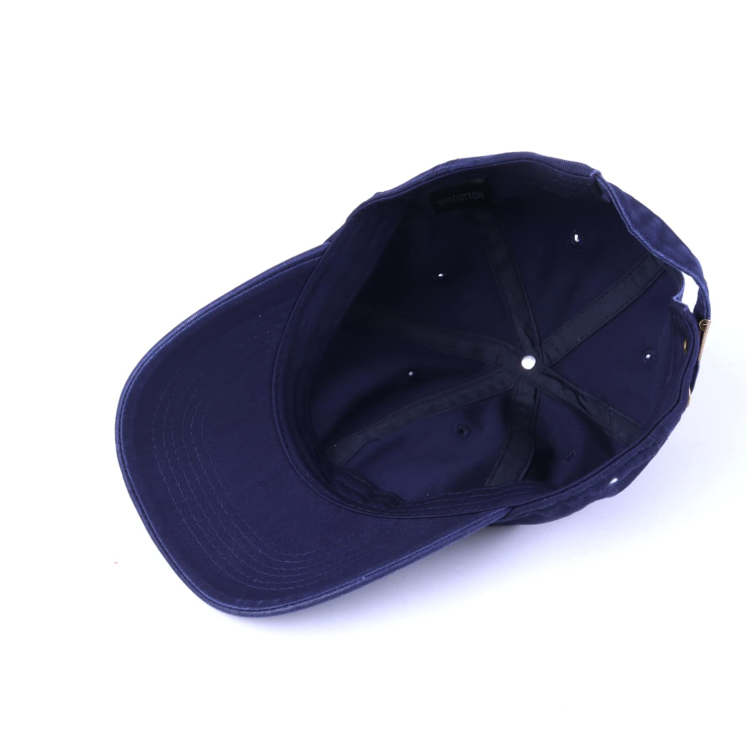 LLmoway Baseball Hats for Men Women Adjustable Unstructured Soft Cotton Cap Low Profile Dad Hat Navy