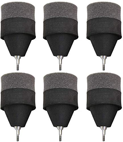 JTao-tec 6 /10pcs Soft Sponge Arrow Head Foam Shooting Arrowhead Game Practice Tips for Archery Bow CS Shooting Black (6pcs)