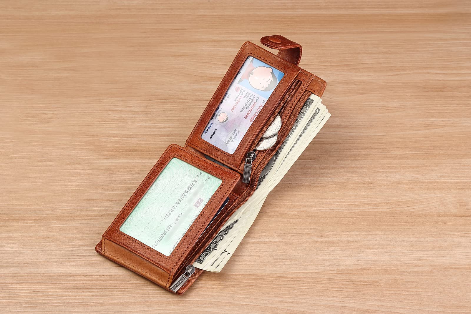 Mbacke RFID Blocking Wallet For Men With Tracker Genuine Leather Made Slim Minimalist Stylish Wallet With GPS Free Bluetooth Wallet Tracker RFID Code Holder & Gift Box- Brown