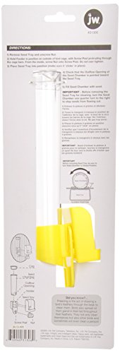 JW Pet Company Clean Seed Silo Bird Feeder Bird Accessory, Tall (Colors Vary)
