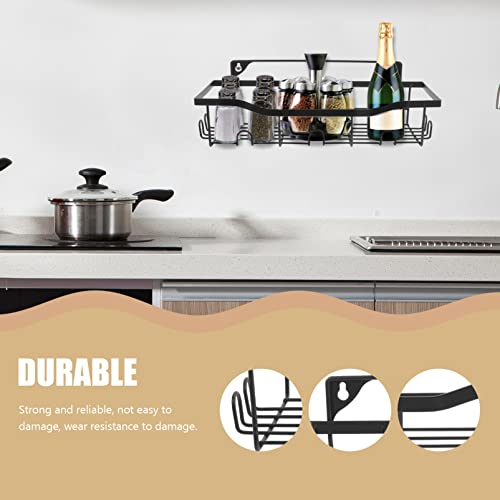 Zerodeko 5pcs Wall Mounted Wire Rack Produce Baskets with Hooks Soap Dish Kitchen Spices Rack Bathroom Organizer Shower Caddy Home Storage Accessories for Bathroom Kitchen Sink