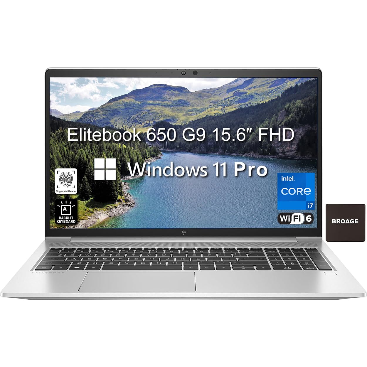 HP Elitebook 650 G9 15.6" FHD Business Laptop Computer, 12th Gen Intel 10-Core i7-1255U, 32GB DDR4 RAM, 1TB PCIe SSD, WiFi 6, Bluetooth 5.3, Backlit Keyboard, Fingerprint Reader, Windows 11 Pro