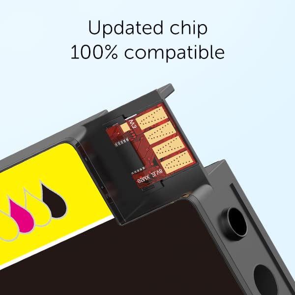 Rohon Compatible Ink Cartridge Replacement for HP 932XL (Black, Cyan, Magenta, Yellow)