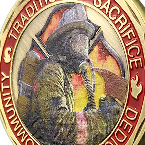 St. Florian Patron Saint of Firefighters Challenge Coin United States Prayer