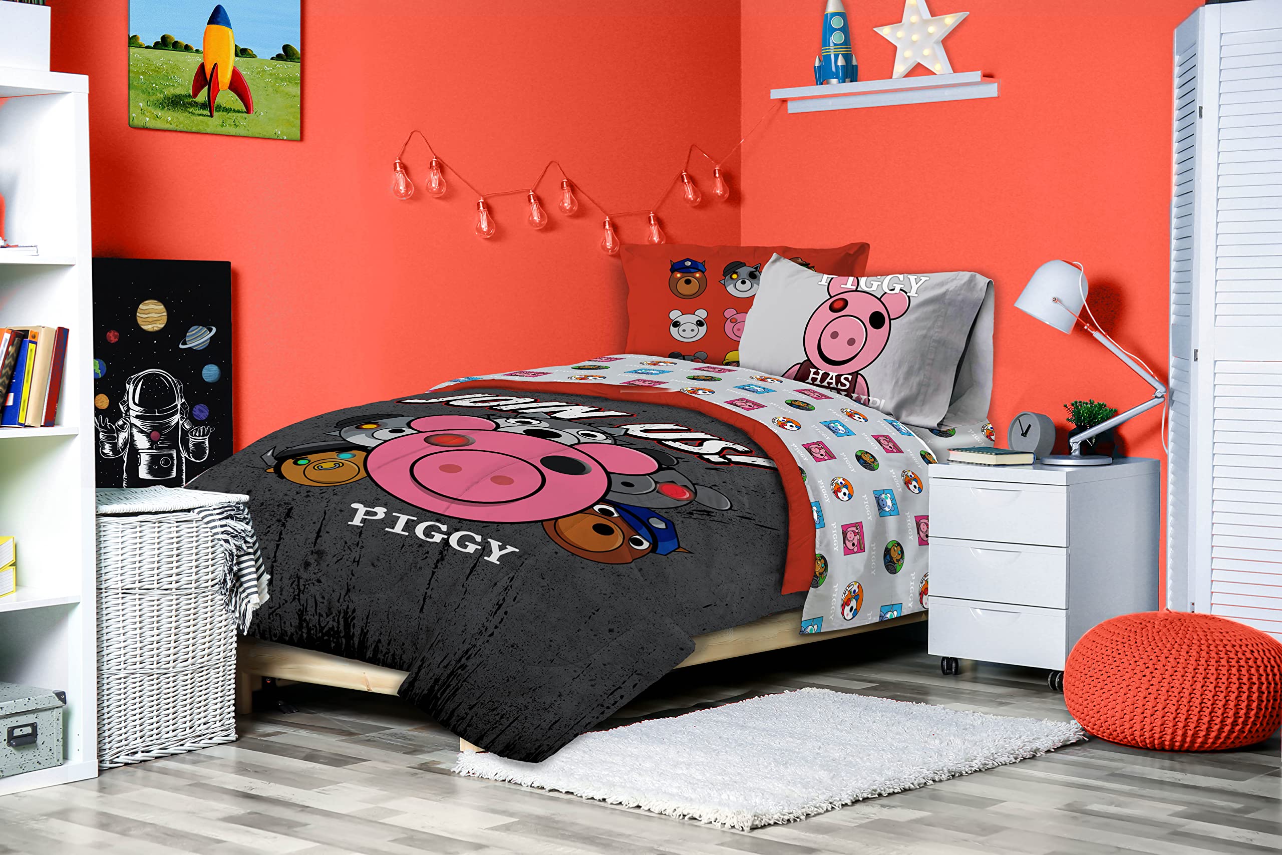 Jay Franco Marvel Avengers Pop 7 Piece Queen Size Bed Set - Includes Comforter & Sheet Set - Super Soft Fade Resistant Microfiber (Official Marvel Product)