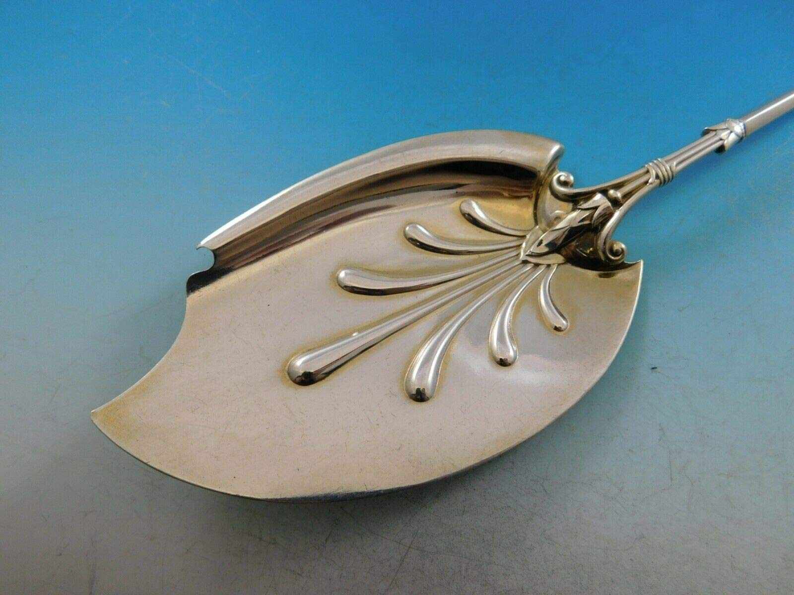 Lotus by Gorham Sterling Silver Flatware Ice Cream Server 10 1/4" Floral Unique!