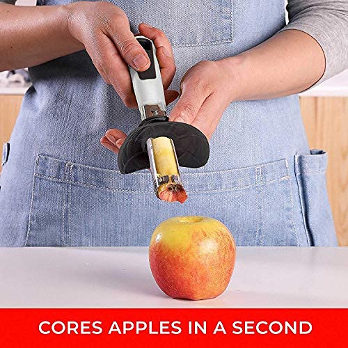 Mueller Premium Apple Corer - Easy to Use and Durable Core Remover for Pears, Bell Peppers, Fuji, Honeycrisp, Gala and Pink Lady Apples even Cupcakes β Surgical Stainless