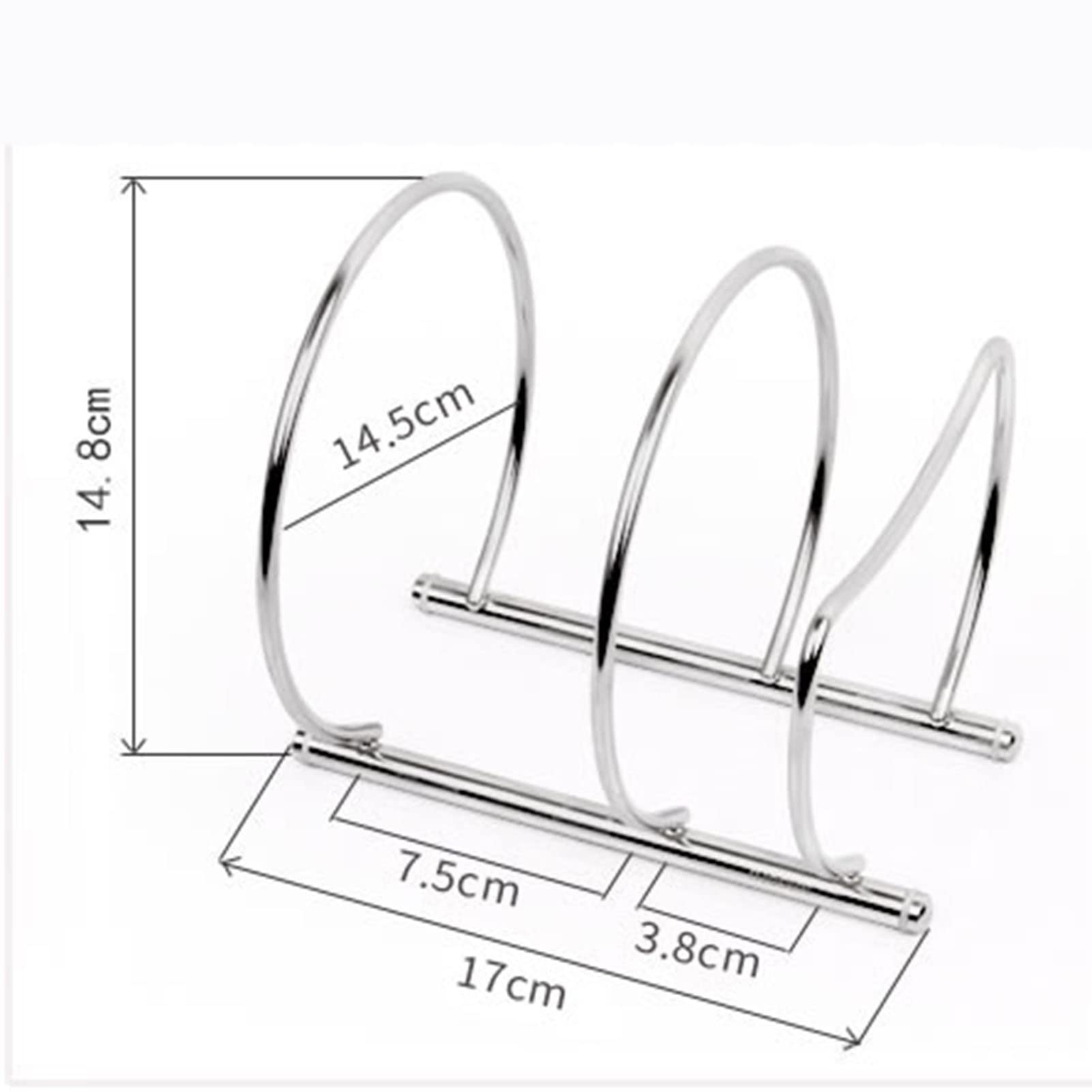 Kitchen Shelves,Stainless Steel Pot and Pan Organizers Rack, Kitchen Cabinet Pantry Bakeware Holder, Pot Lid Stand, for Dish Plate, Cutting Boards