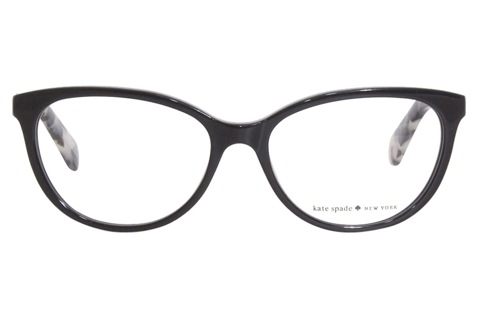 Kate Spade Plastic Rectangular Eyeglasses 53 0ANW Black Gold