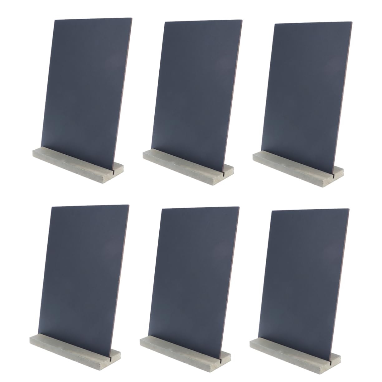 MAGICLULU 6pcs Mini Blackboard Chalkboards School Sign Farmhouse Kitchen Chalkboard Wedding Place Mini Writing Board Wedding Signs Mini Chalkboard Double-Sided Blackboard Simple Bamboo Food