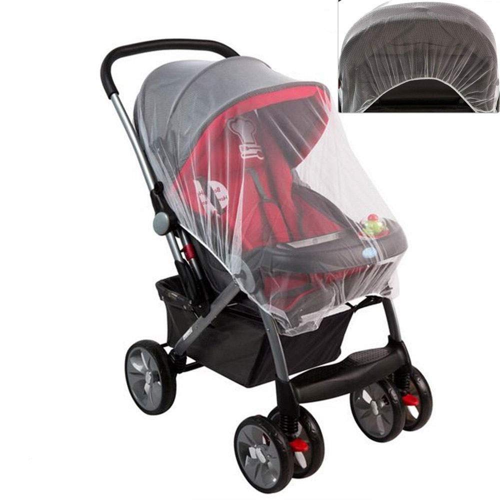 July miracle Mosquito Net Stroller for Baby Insect Protection to Car Seat Cradle, White