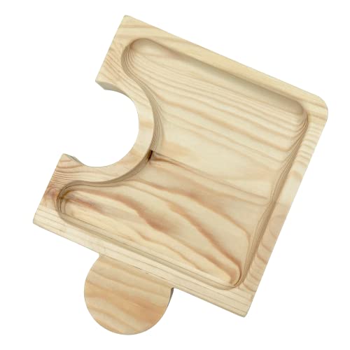 Wooden Tray For Food And Decor, Creative, Display And Fun, Splicing Puzzle Plate, Fruit, Dessert Plate, Nut, Snack Plate Set of 4
