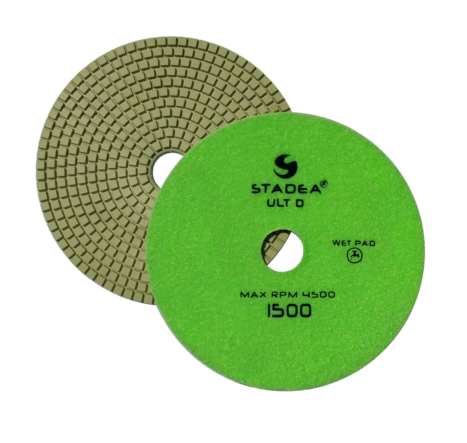 Stadea PPW266B Diamond Polishing Pads 7 Inch Set For Marble Concrete Stones Terrazzo Granite Floor Polishing
