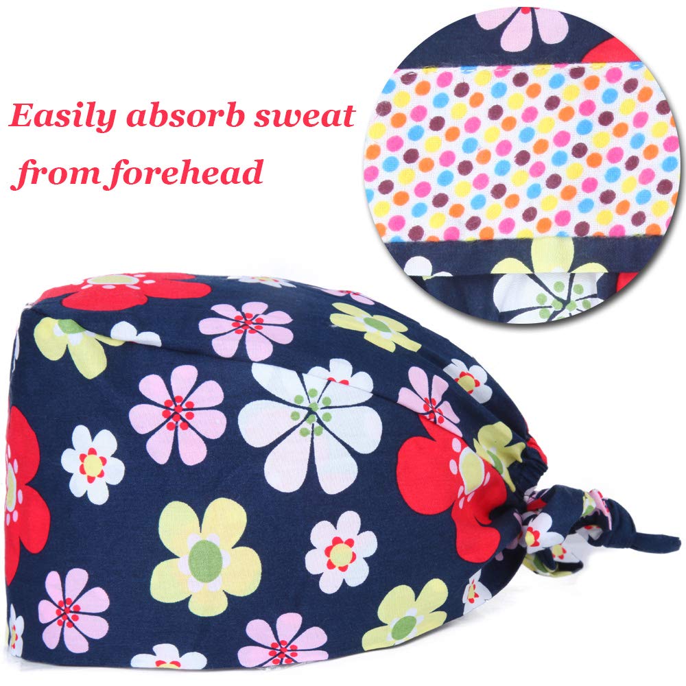 Kousenpu Adjustable Working Cap with Sweatband Suitable for Men and Women (Color J)