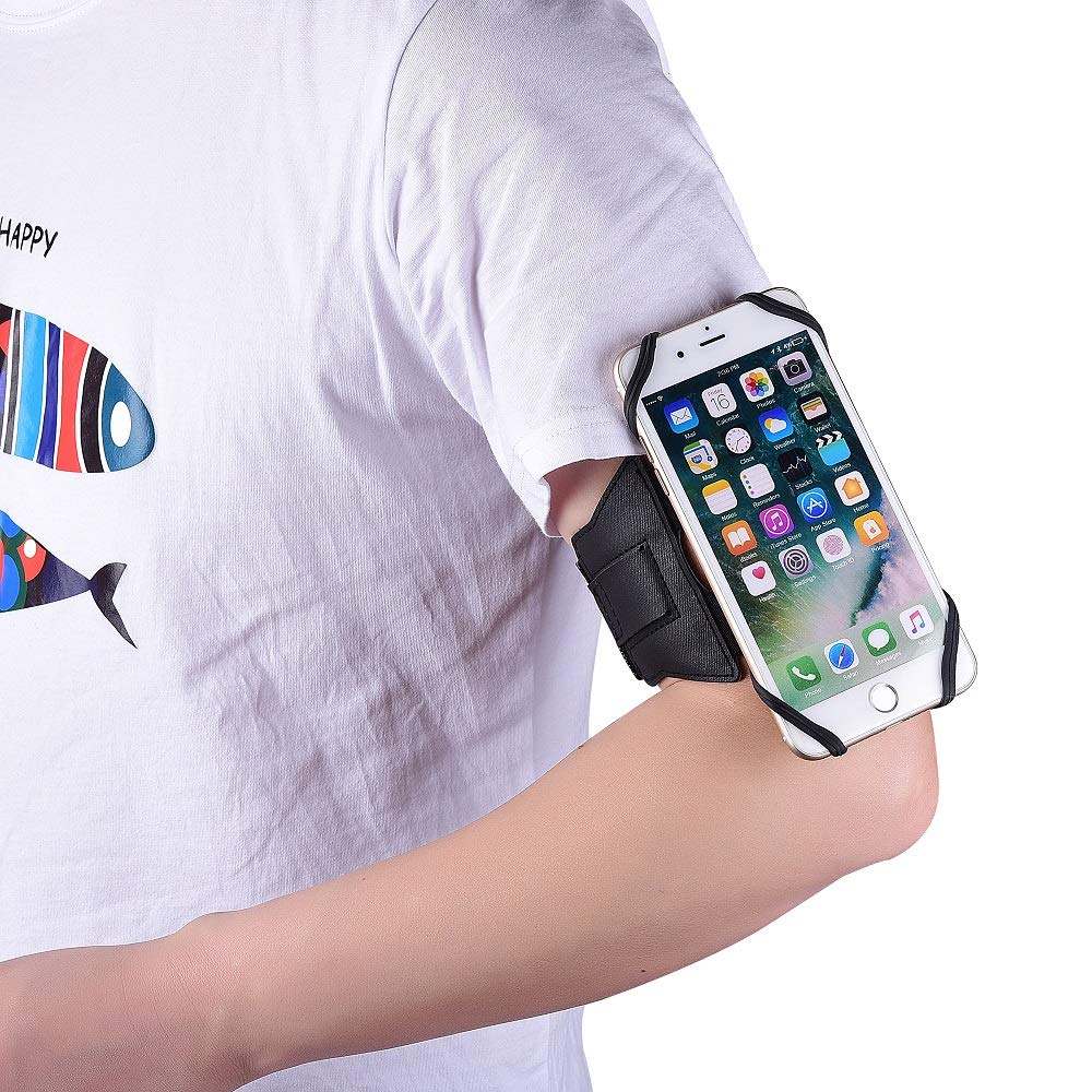 igooke Universal Running Armband for iPhone Xs Max XR XS X 7 7 Plus 8 8 Plus, Galaxy Note 9 S9 Plus S10 Plus S10e Google Pixel, LG K20 G5 Stylo Aristo, HTC U11, Moto G5 Compatible with Mobile Case