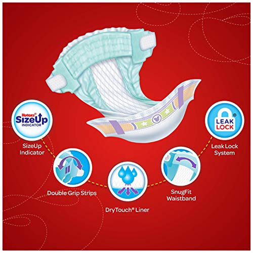 HUGGIES LITTLE MOVERS Diapers, Size 6 (35+ lb.), 76 Ct., GIANT PACK (Packaging May Vary), Baby Diapers for Active Babies