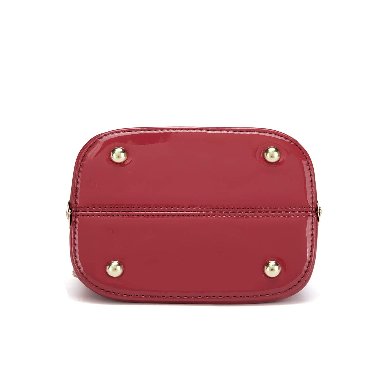 LA TERRE Patent Leather Handbags for Women Top Handle Satchel Purses