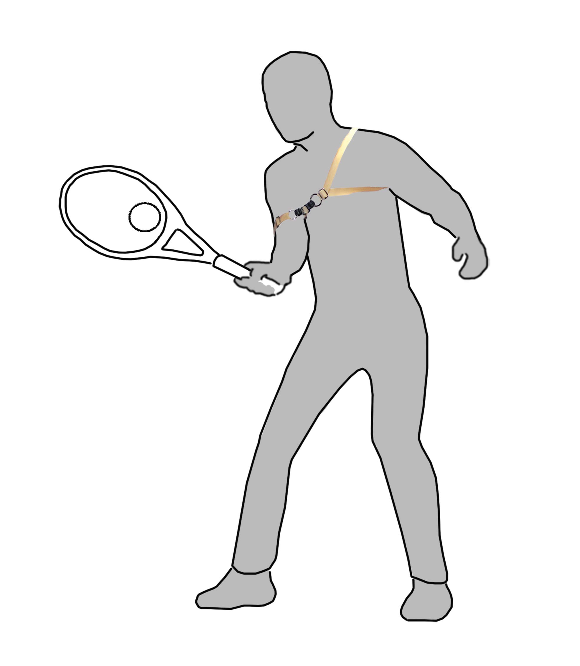 JUL reflex JUL Body Swing Inducer for Golf Swing and Tennis Volley,Inside Out Swing,Stop Rushing Downswing (Right Handed)