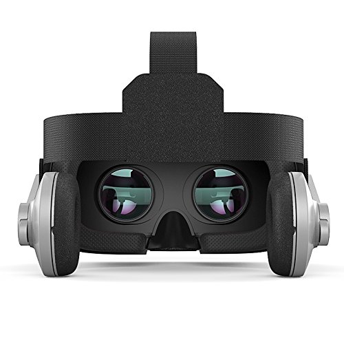 VR Headsets, Virtual Reality 3D Game Movie Goggles for iPhone & Android 4.7-6.1 inch Smartphone Adjustable Headphones VR Glasses with Controller